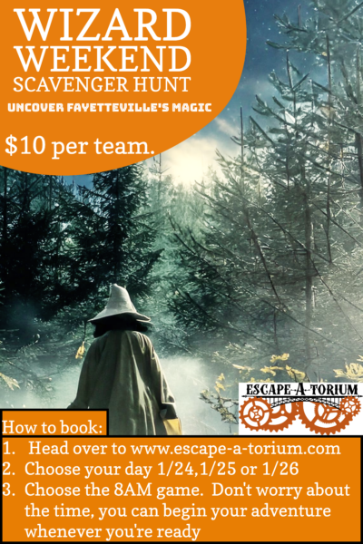 Wizard Weekend Scavenger Hunt - Escape-A-Torium Escape Adventures